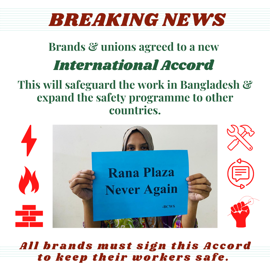 NGO signatories to Bangladesh Accord welcome new binding worker safety ...